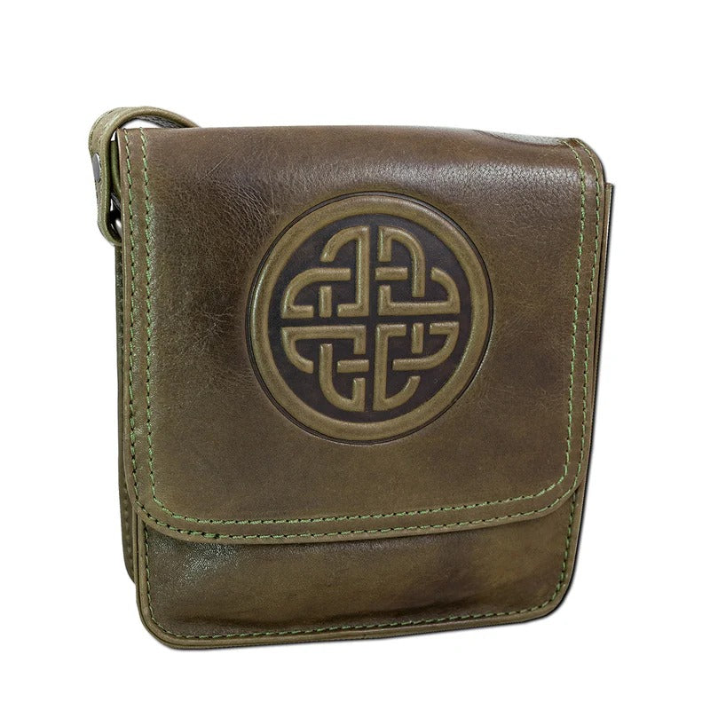 Leather Morrigan Celtic Bag | Irish Leather Bags | Erin Giftstore